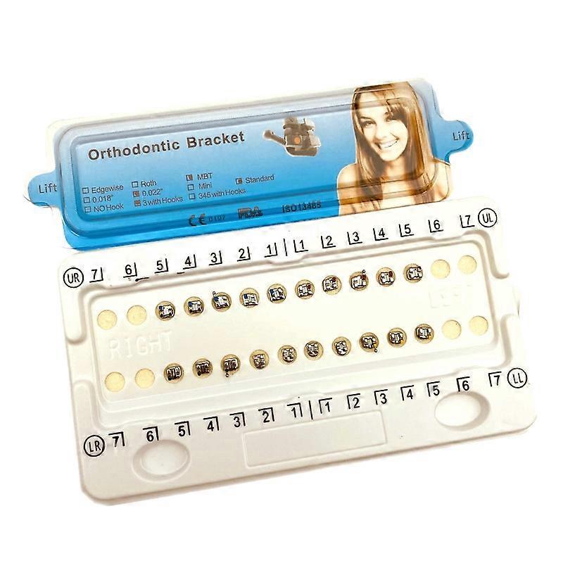 20pcs/pack Dental Orthodontic Metal Bracket Braces Dental Mini/Standard ...