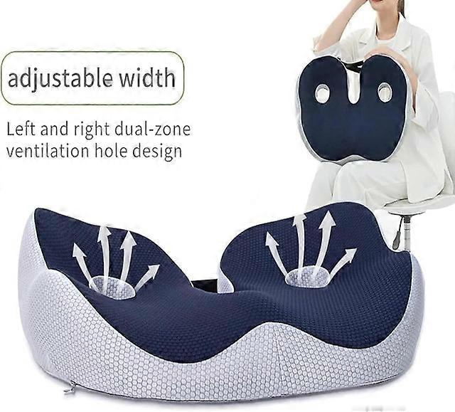 Memory Foam Seat Cushion, Adaptive Support Memory Foam Seat Cushion, Washable Ergonomic Memory ...