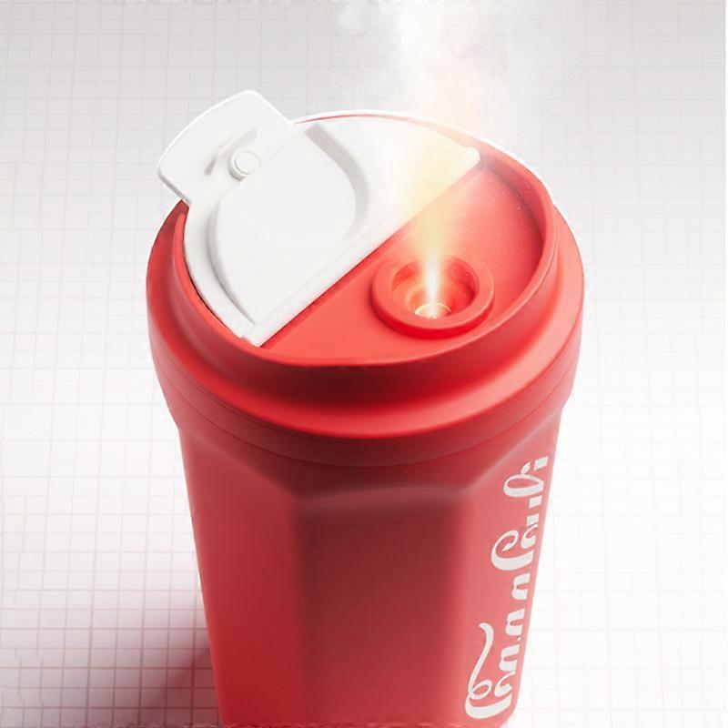Flame Red USB-Powered 400ml Cordless Coca-Cola Cup Shaped Air Diffuser ...