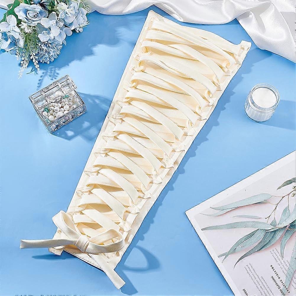 Beige Satin Zipper Replacement Set Satin Corset Back Kit Adjustable DIY ...