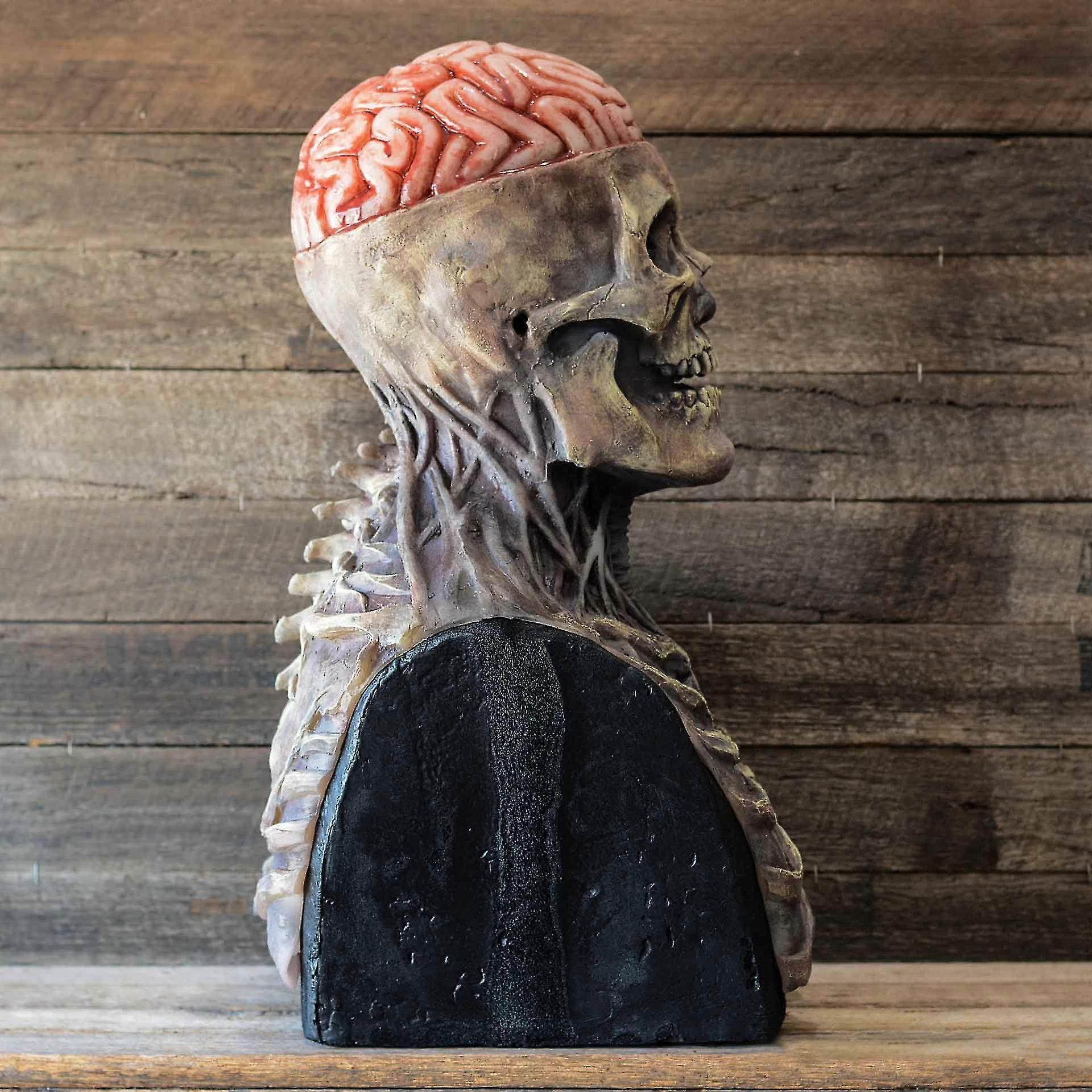 Skull Mask Scary Full Head Skeleton Headgear Creepy Biochemical Mask ...