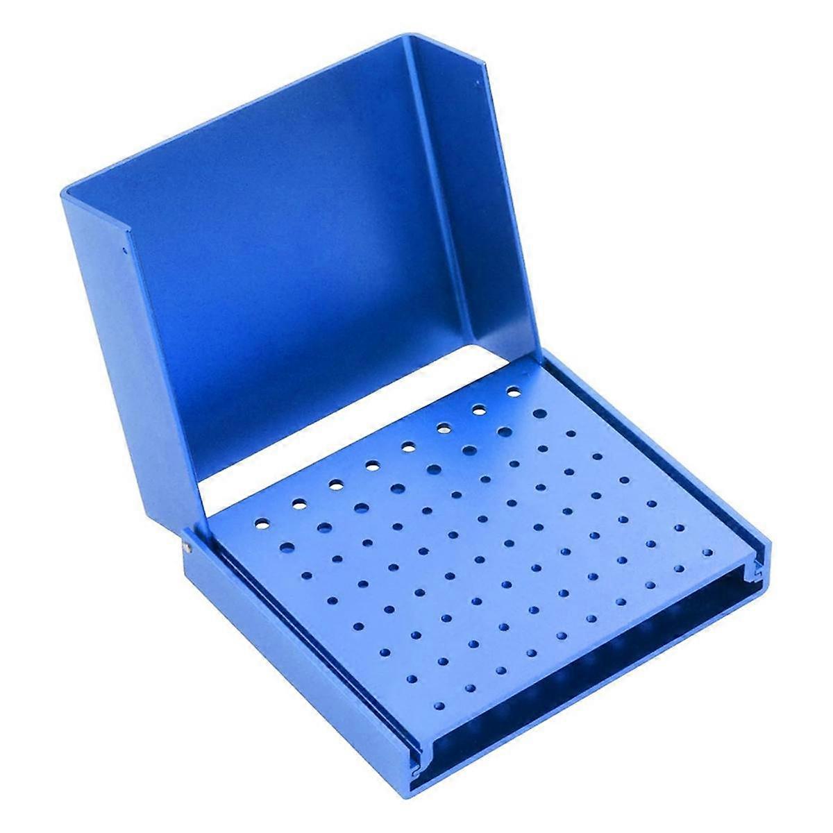 76 Holes Burs Holder Box Organizer Aluminium Alloy Sterilizer Case ...
