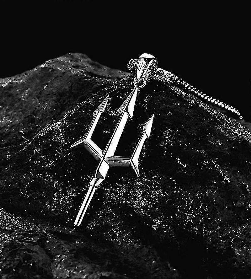 Men S New Fashion Trend Poseidon Trident Metal Pendant Necklace Neo ...