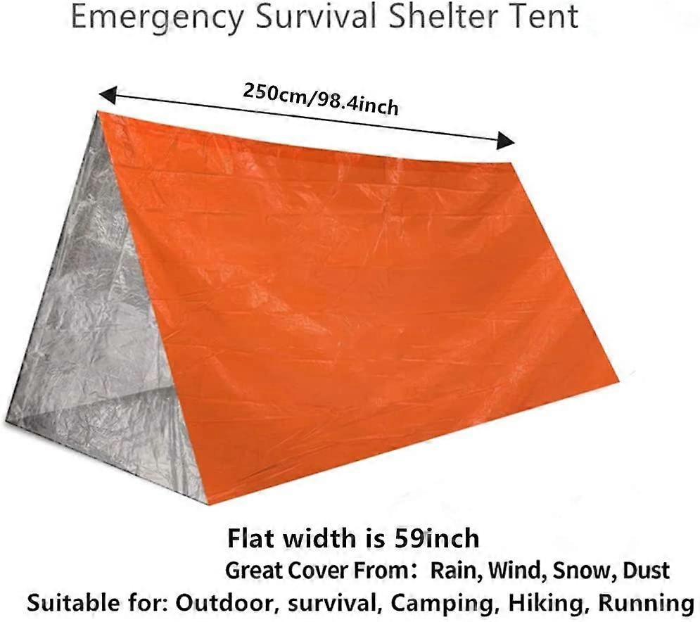 Emergency Survival Shelter Rescue Thermal Tube Tent Outdoor Essentials ...