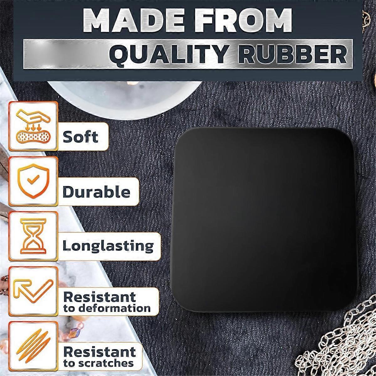 Rubber Bench Block for Jewelry Making - 4In X 4In Solid Rubber Block ...