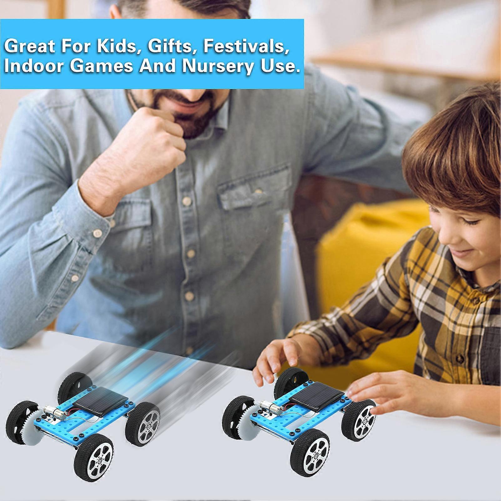 Solar Car Science Toy DIY Fun Educational Physics Experiment Kit Handmade Compact Size ...