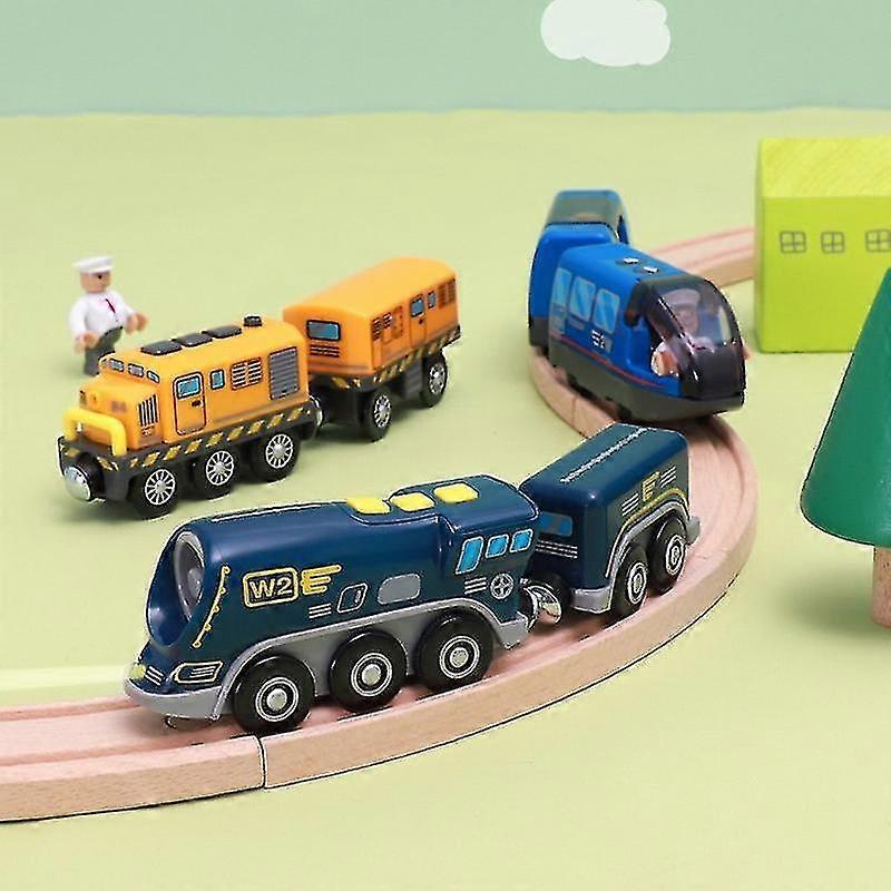 Battery Operated Locomotive Train Set Powerful Engine Bullet Electric ...