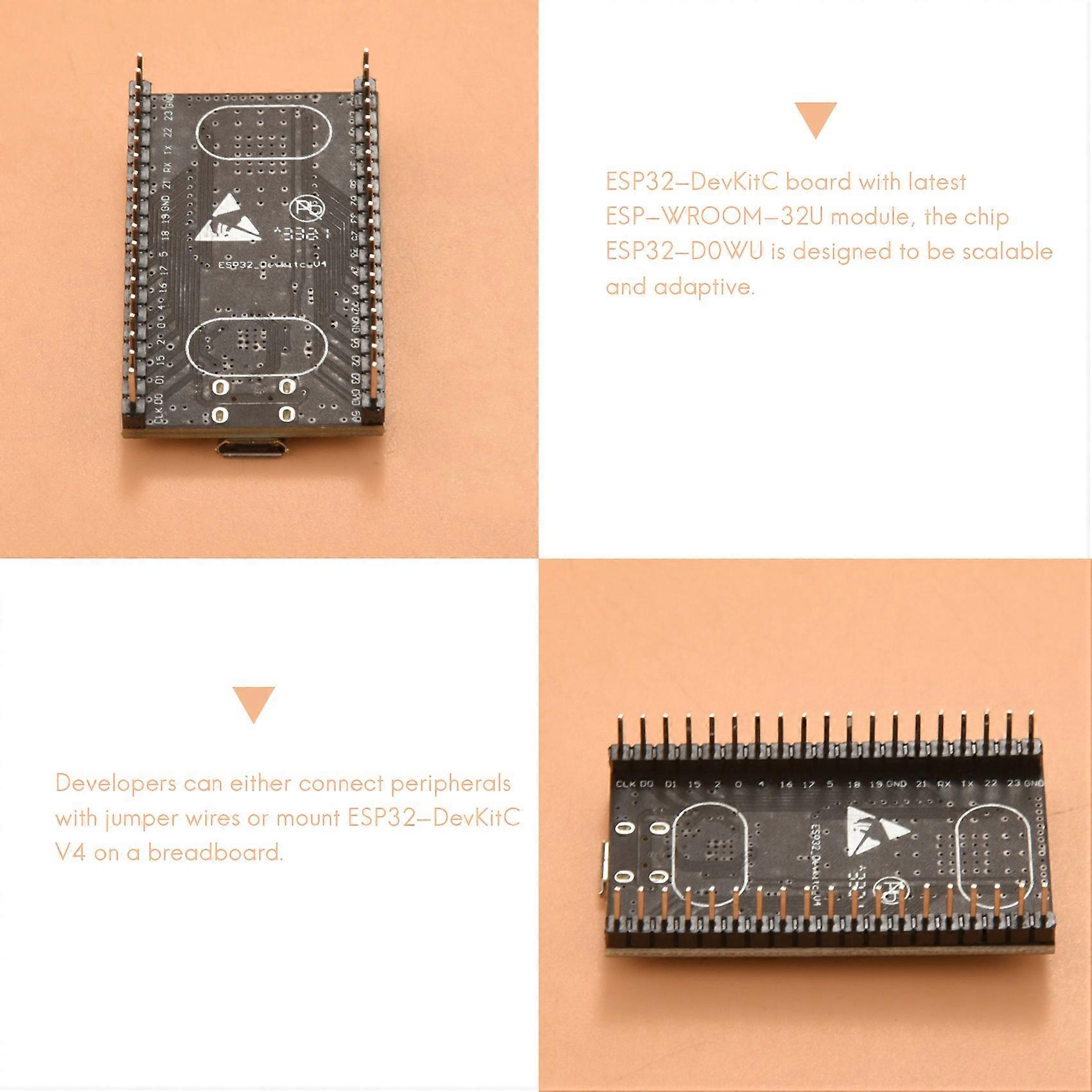 6pcs Esp32 Devkitc Core Board Esp32 Development Board Esp32 Wroom 32u Wireless Wifi Development