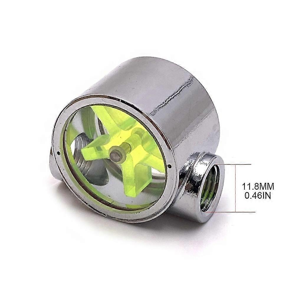 Flow Meter Water Cooling Flow Indicator Meter Copper Chromed 2 Ways G1 ...