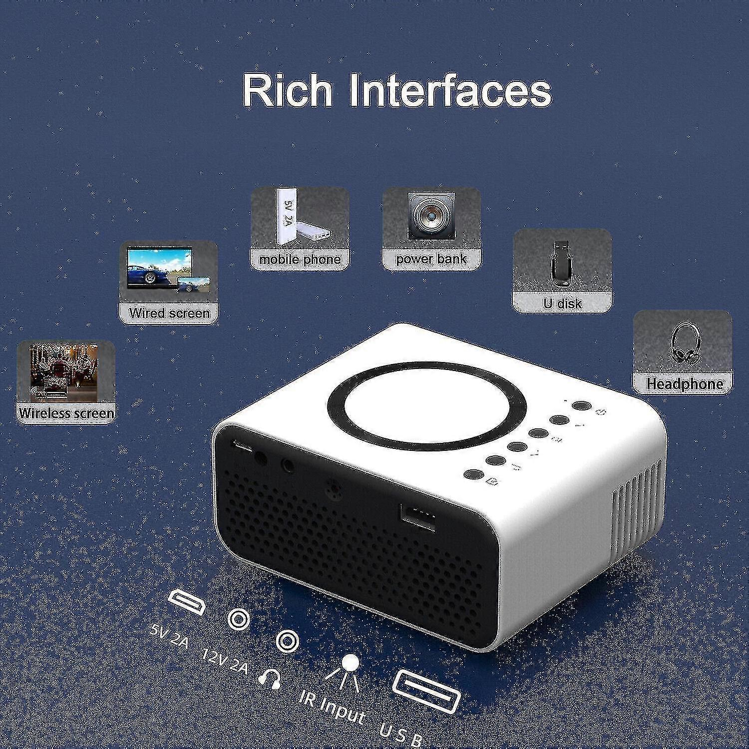 4k Projector 7500 Lumens 1080p 3d Led Mini Wifi Video Home Theater ...