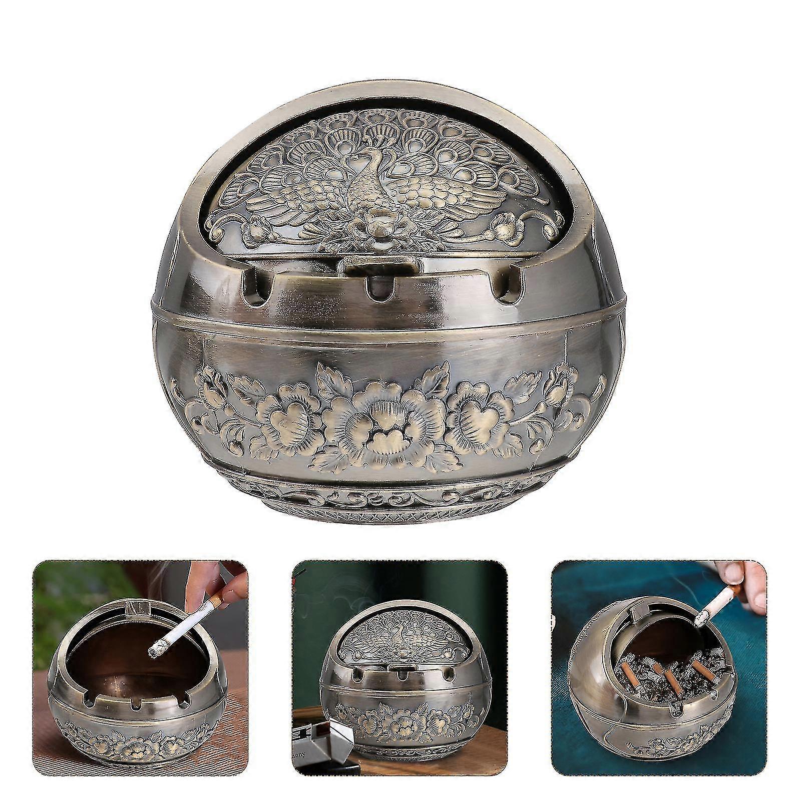 Automotive Ashtrays Windproof Ashtray Metal Ashtray Retro Ashtray ...