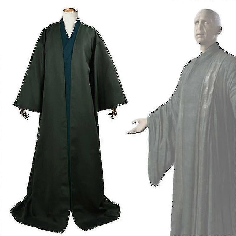 Voldemort Robe Cosplay Costume Set Adult Halloween Costume Hoodie Cape ...