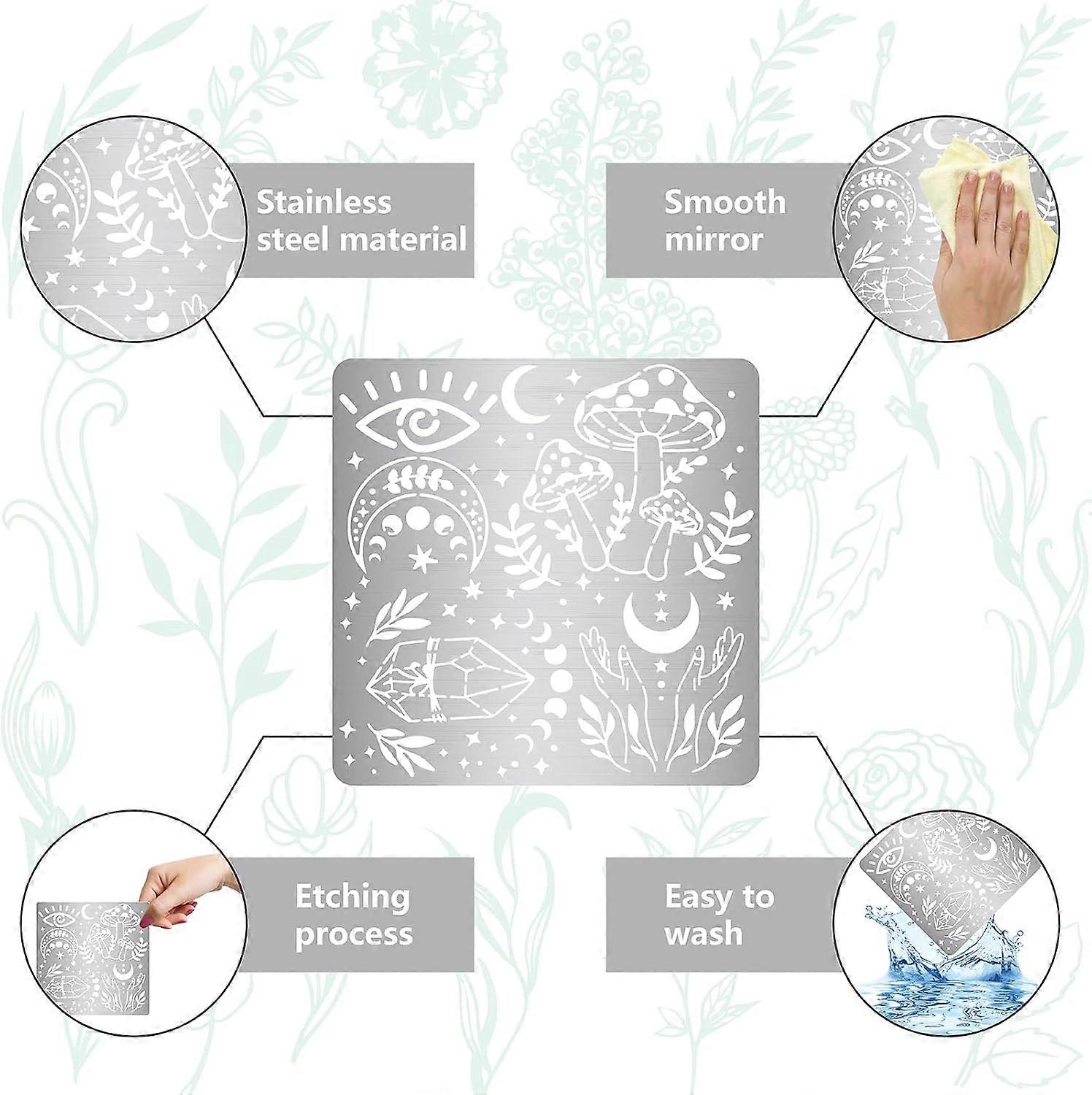 Engraving Stencils Wholesale GORGECRAFT 6.3 Inch Angel Metal Stencil ...