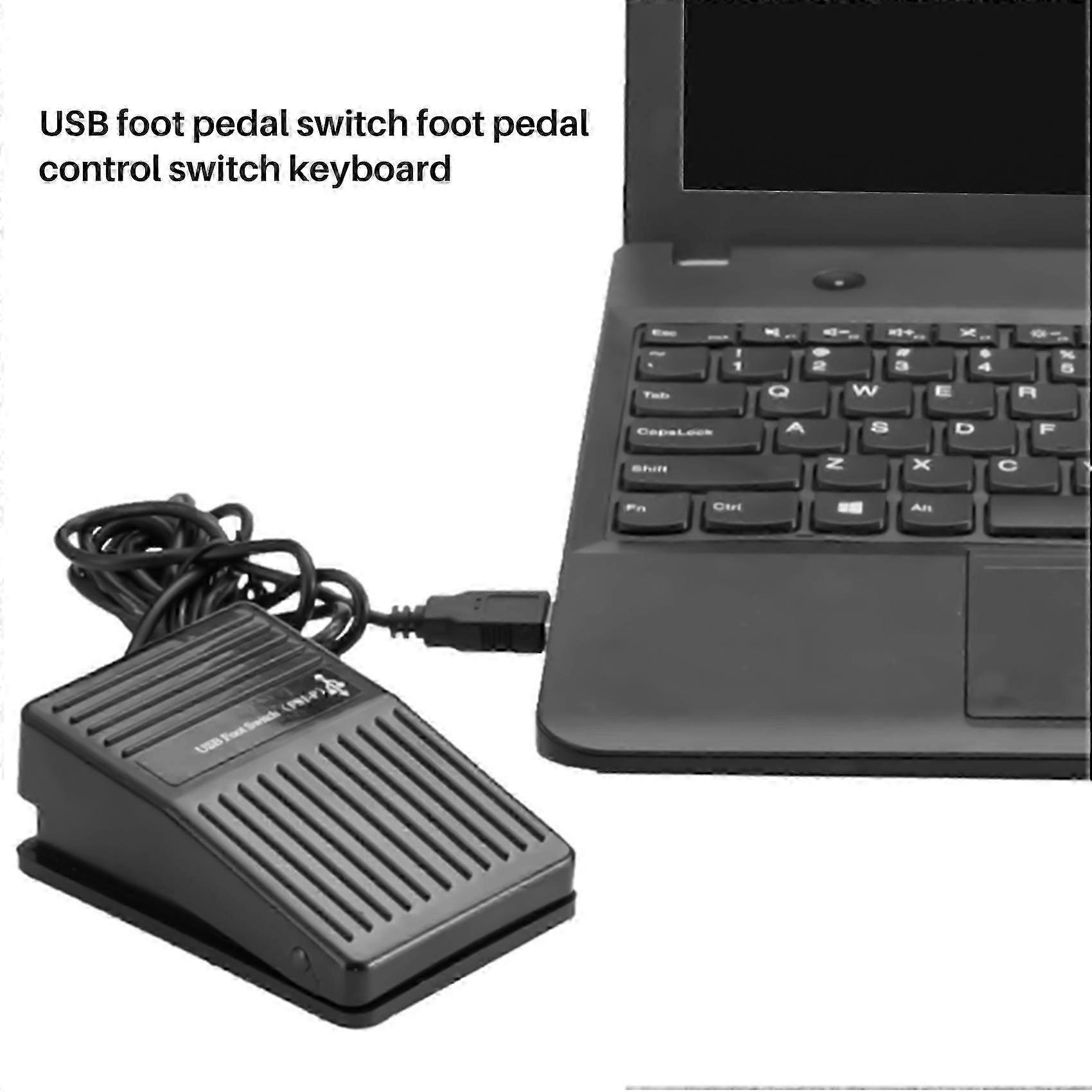 USB Foot Pedal Switch Control Keyboard Action for PC Computer Games New ...