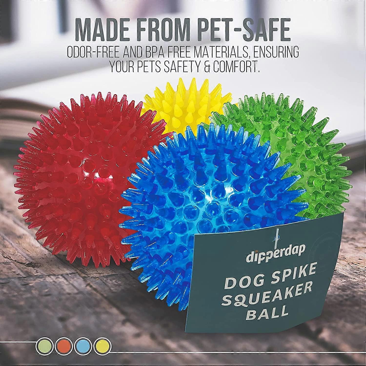 Pointed Dog Balls | Cleans Teeth For Healthier Gums Dog Toys Blue ...