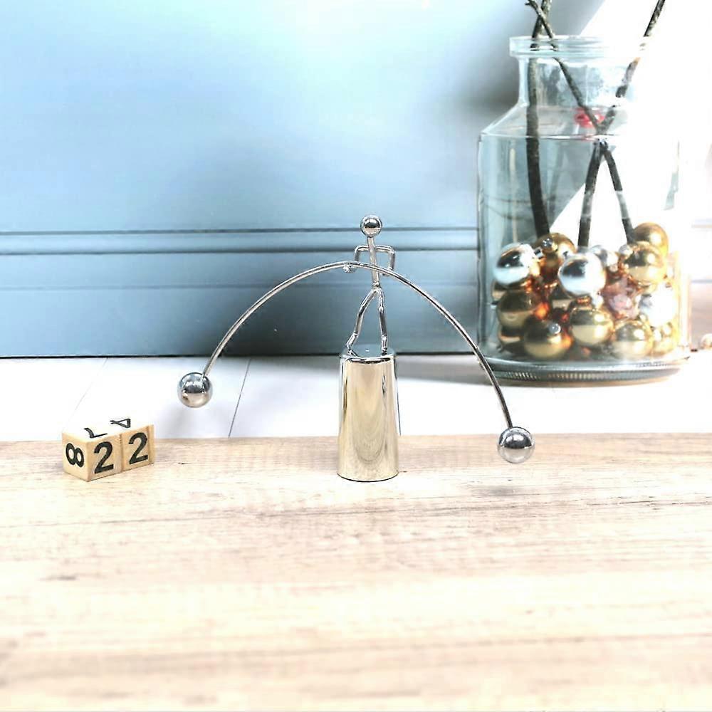 Mini Steel Balance Toy Weightlifter Kinetic Art Balance Toy Balance ...