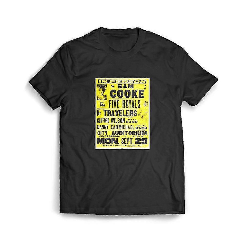 Sam Cooke Five Royales 1958 Jumbo Cardboard Concert Mens T-Shirt Tee ...