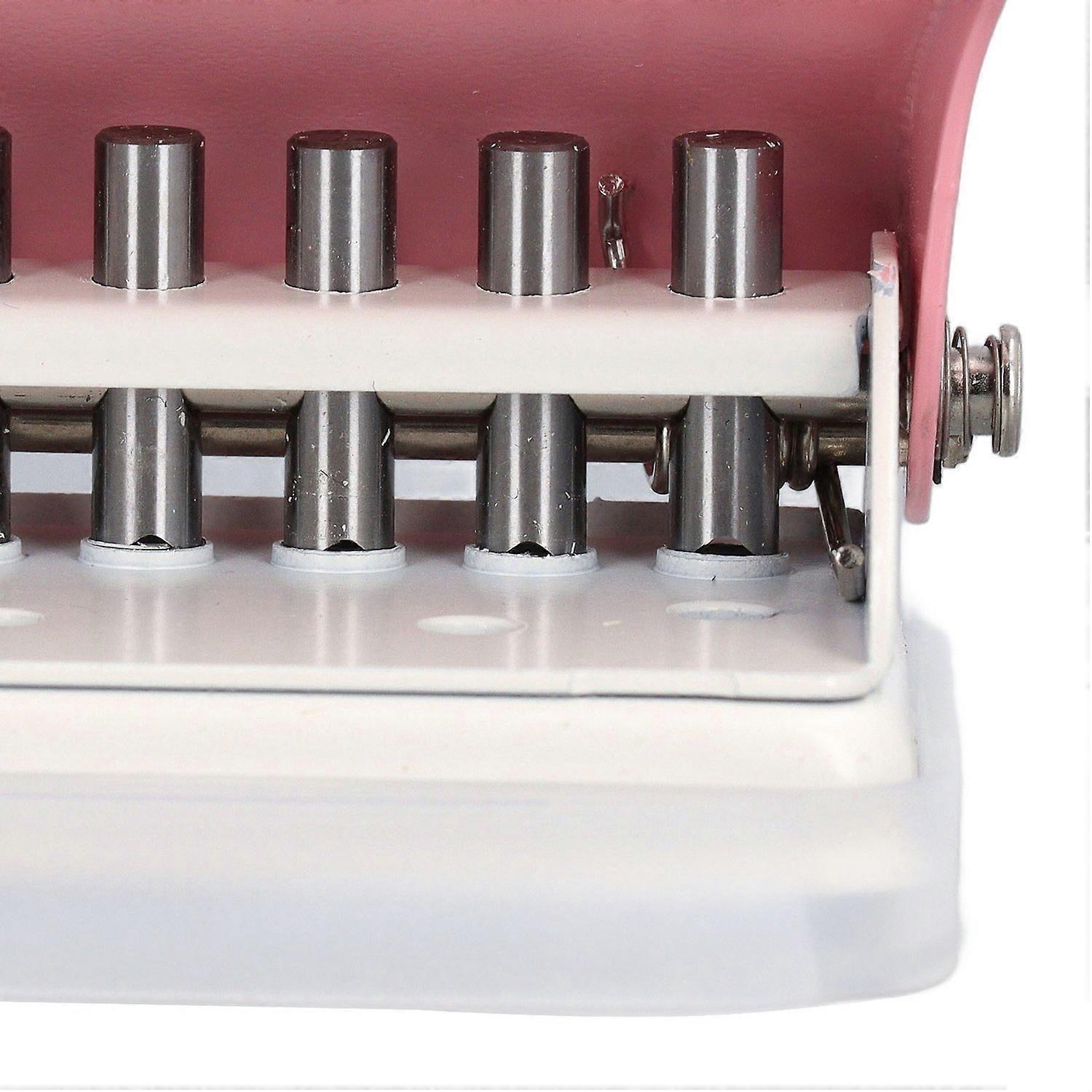 6 Hole Punch 5 Sheets Capacity Loose Leaf Paper Puncher with ...