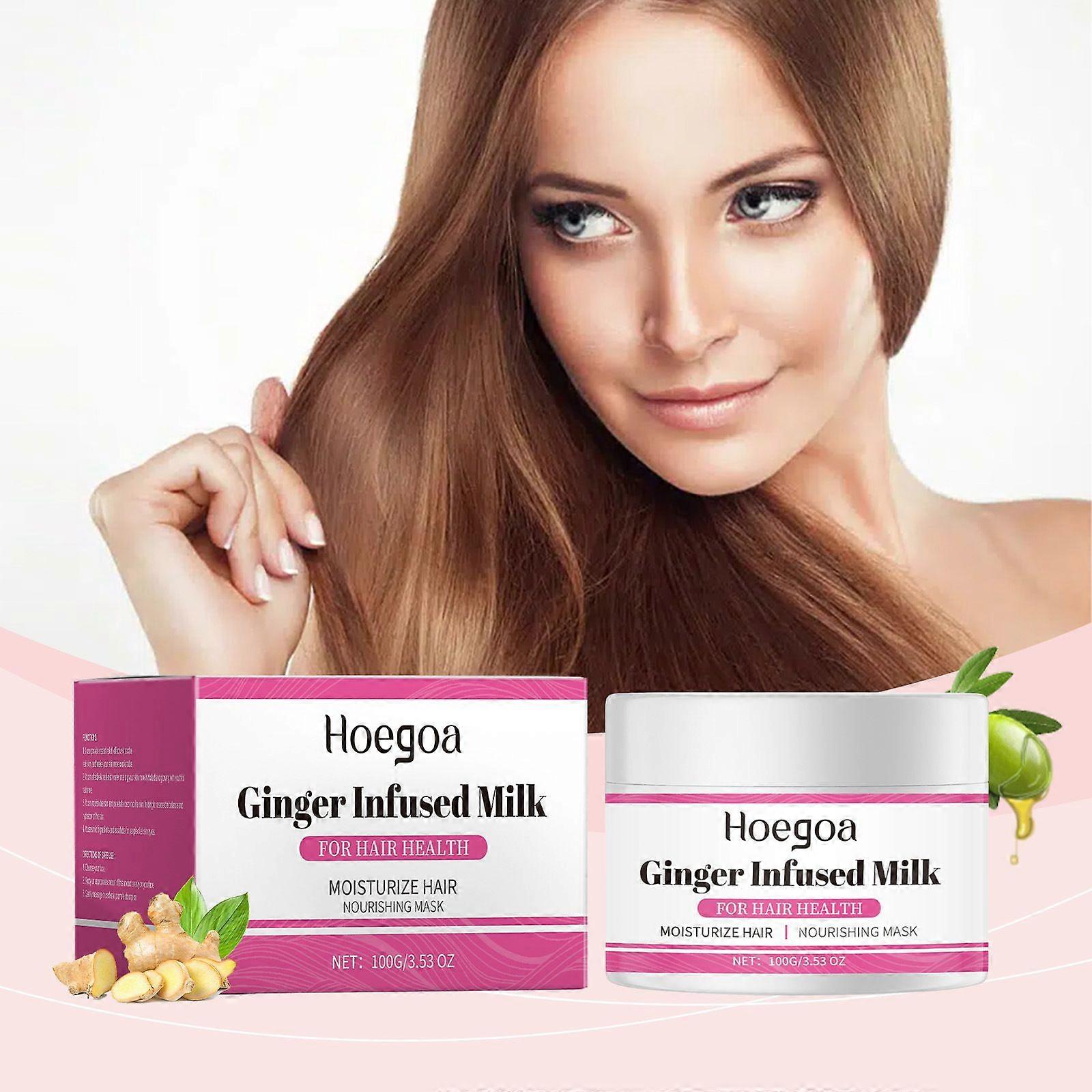Hoegoa Ginger Milk Repair Moisturizing Hair Mask Hair Smooth And Shiny ...