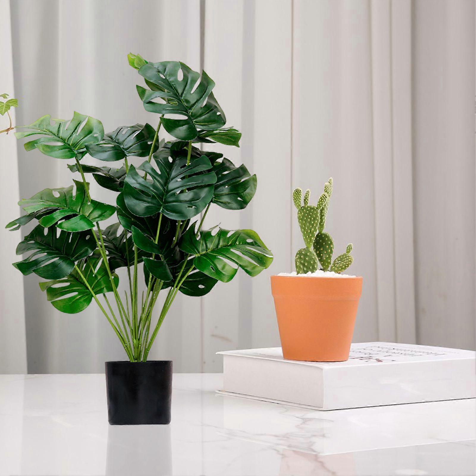 Qinghai Artificial Monstera Plant Faux Monstera Leaves Bunch Fake ...
