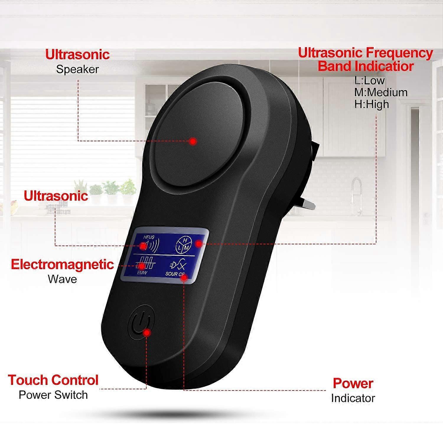 Ultrasonic Pest Repeller With Working Status Monitor LCD Screen ...