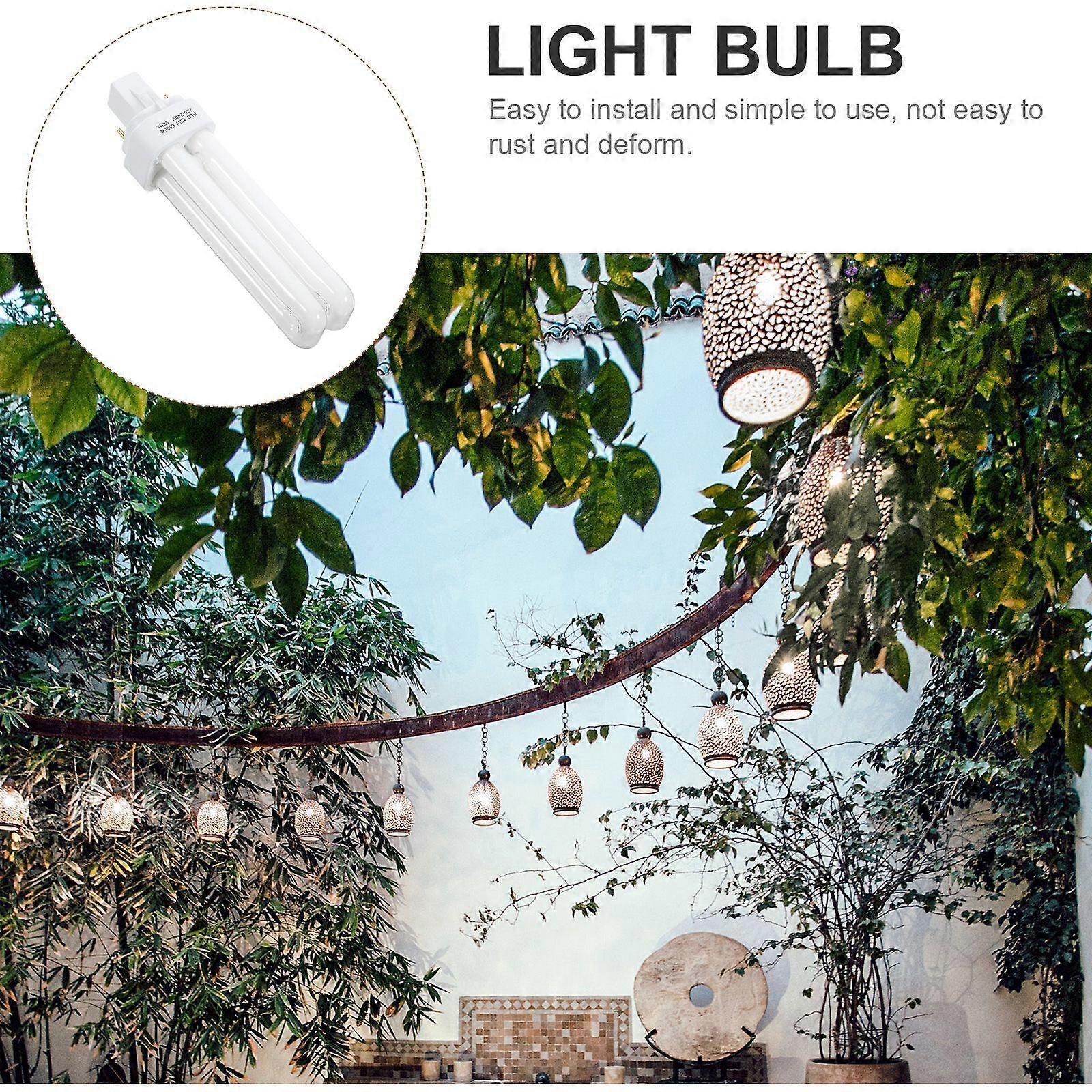 4pcs Compact Fluorescent Bulb 13W Fluorescent Lamp Bulb 2 Pin Plug In ...
