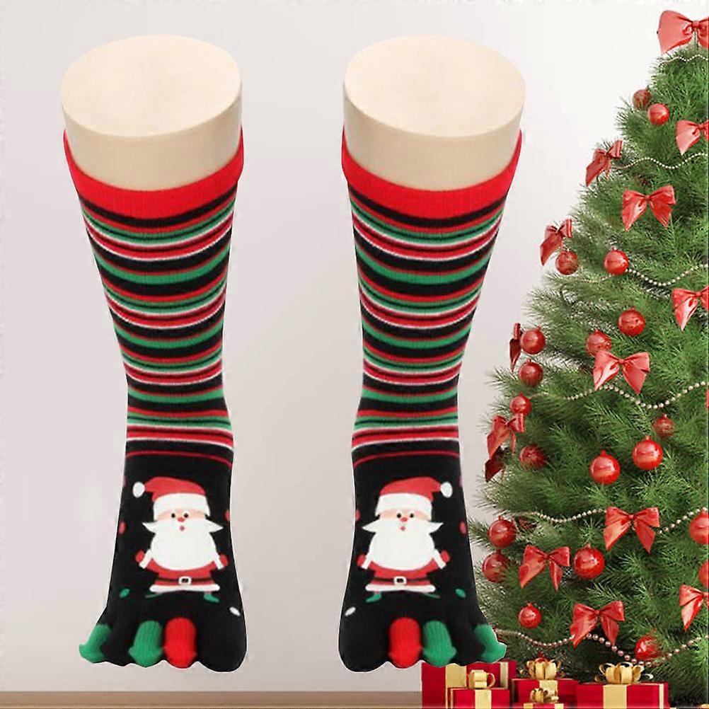 Finger Socks Five Fingers Socks for Christmas 2Pairs Warm Cartoon ...
