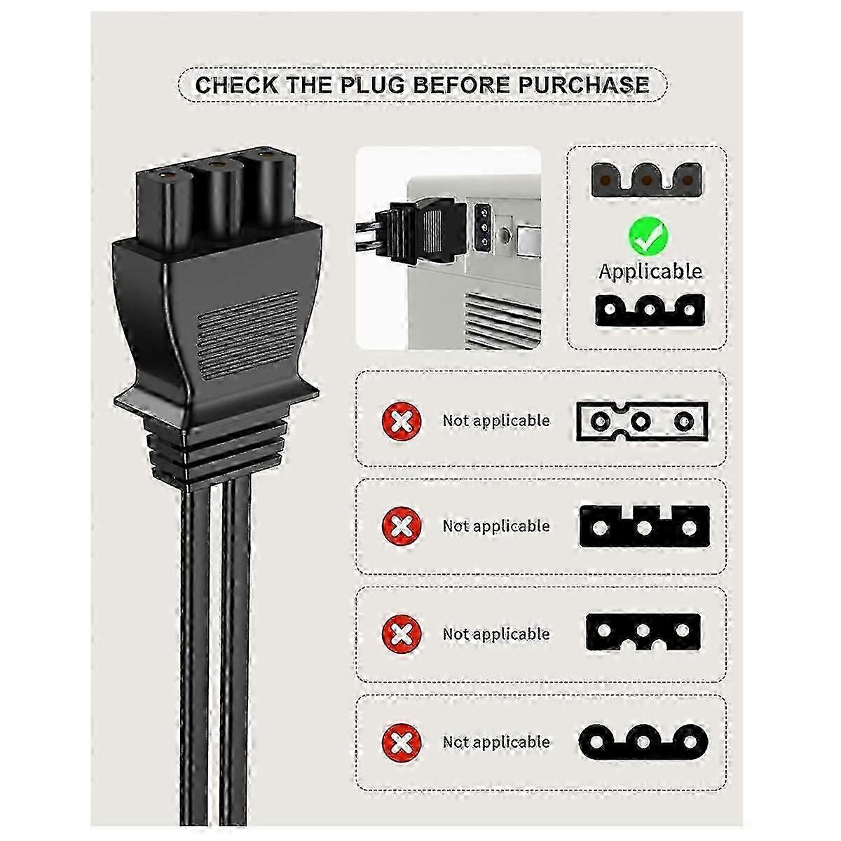 Sewing Machine Foot Pedal Power Cord Replacement for Singer, D Shape ...