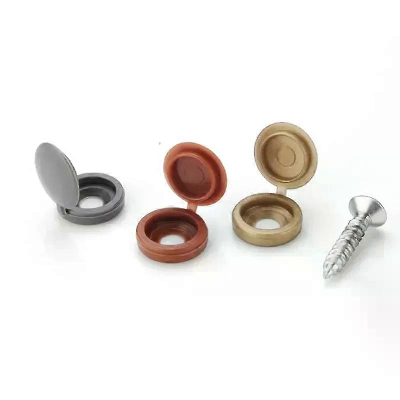 Hinged Plastic Screw Cap Cover Fold Snap Protective Cap Button Nuts ...