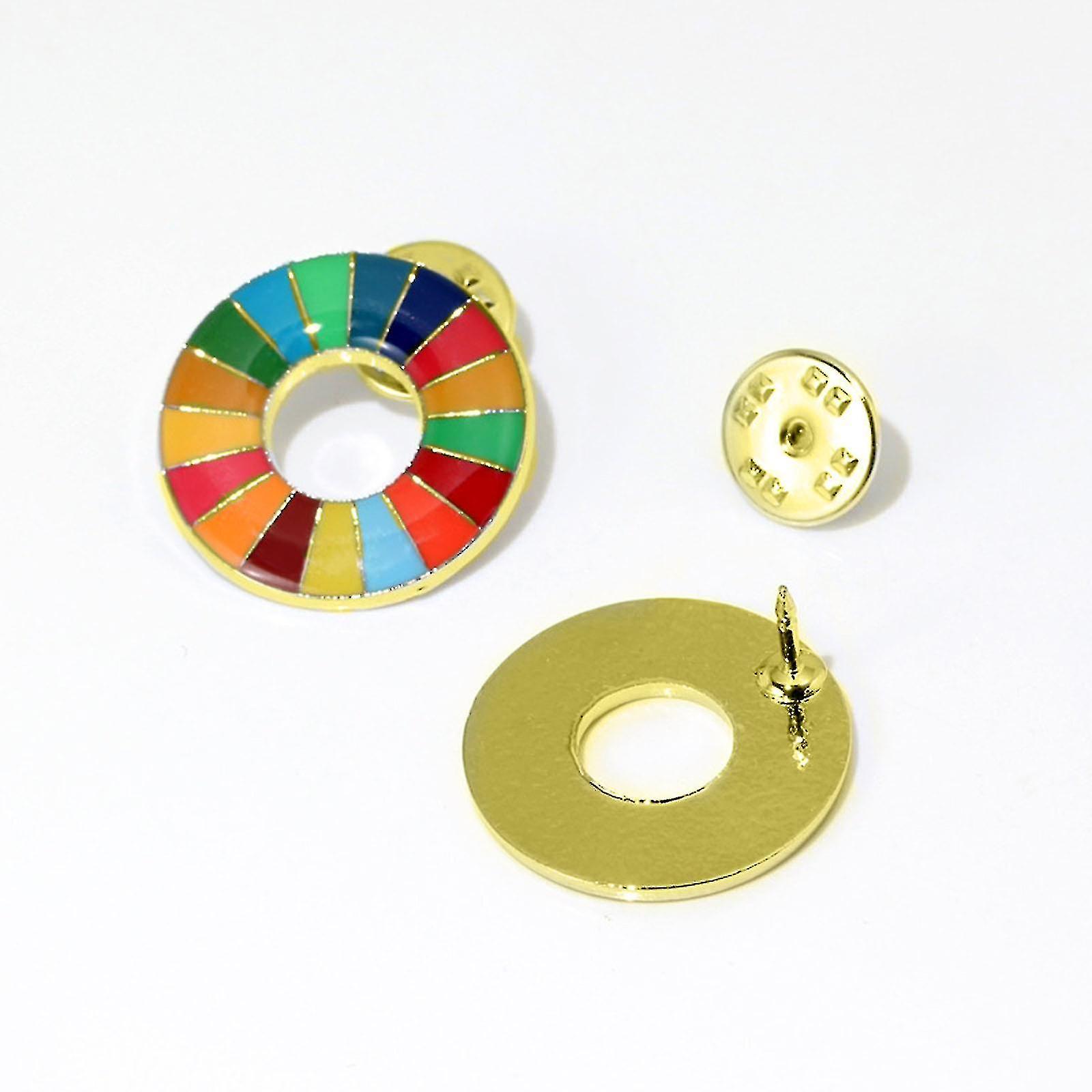 17-color United Nations Sustainable Development Goals Brooch Sdgs Pin ...