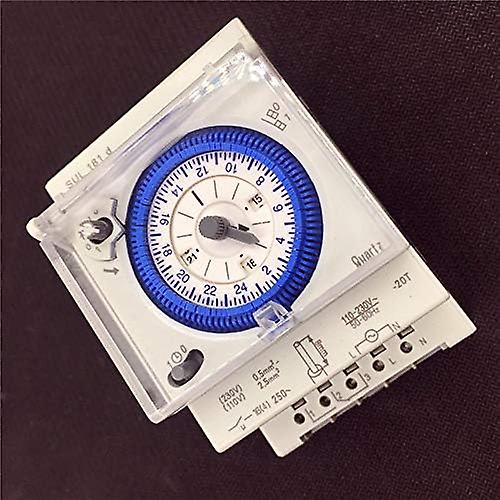 Analog Mechanical Timer 110V-220V 24 Hours Daily Programmable 15 ...