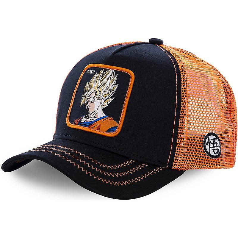 Cartoon Dragon Ball Baseball Cap Anime Mesh Cap Goku Buu Live Summer ...