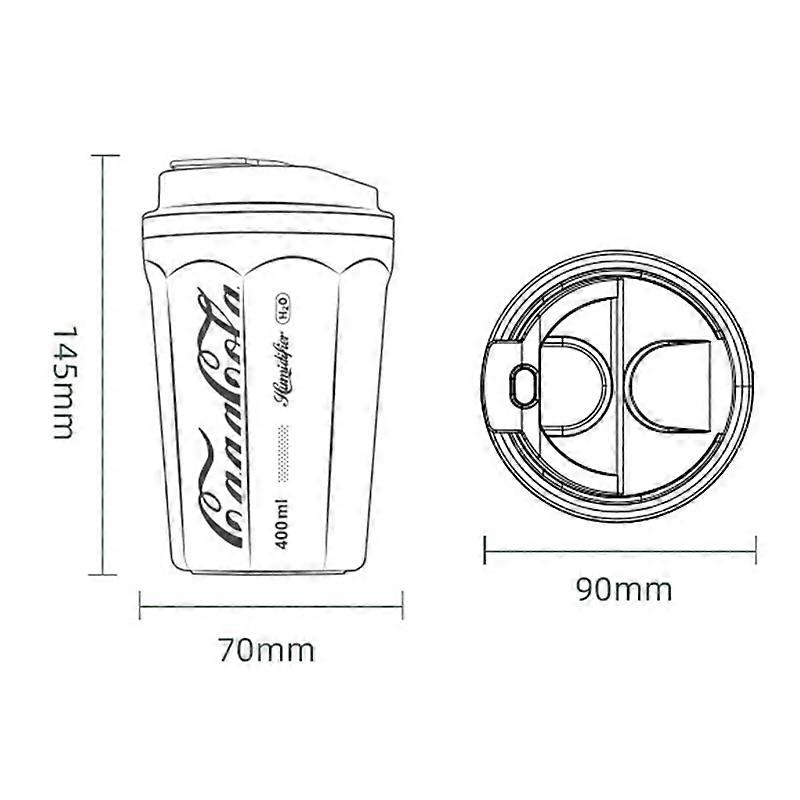 Flame Red USB-Powered 400ml Cordless Coca-Cola Cup Shaped Air Diffuser ...