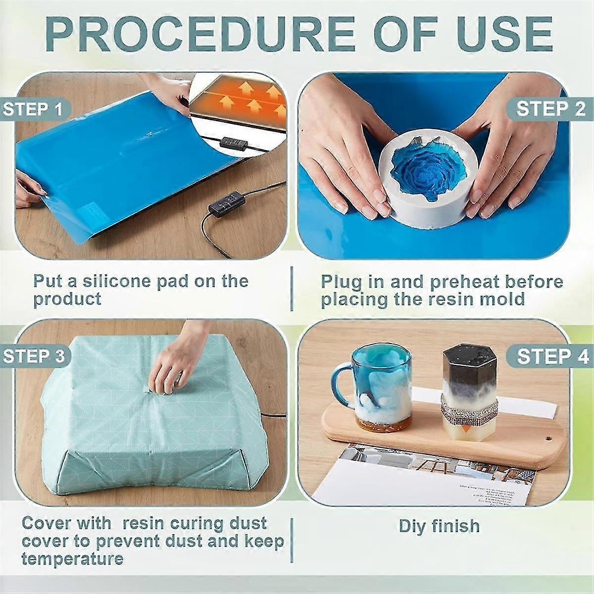 Resin Heating Leveling Board for Epoxy Resin Set 16.5in X 11in ...