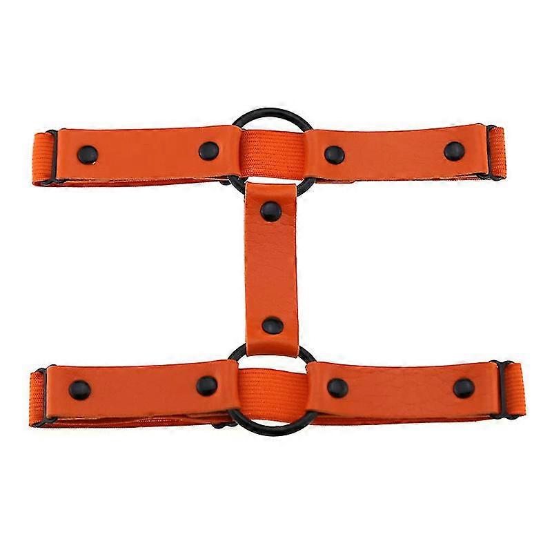 Punk Black Pu Leather Garter Goth Girl Leg Jewelry Straps Elastic Thigh ...