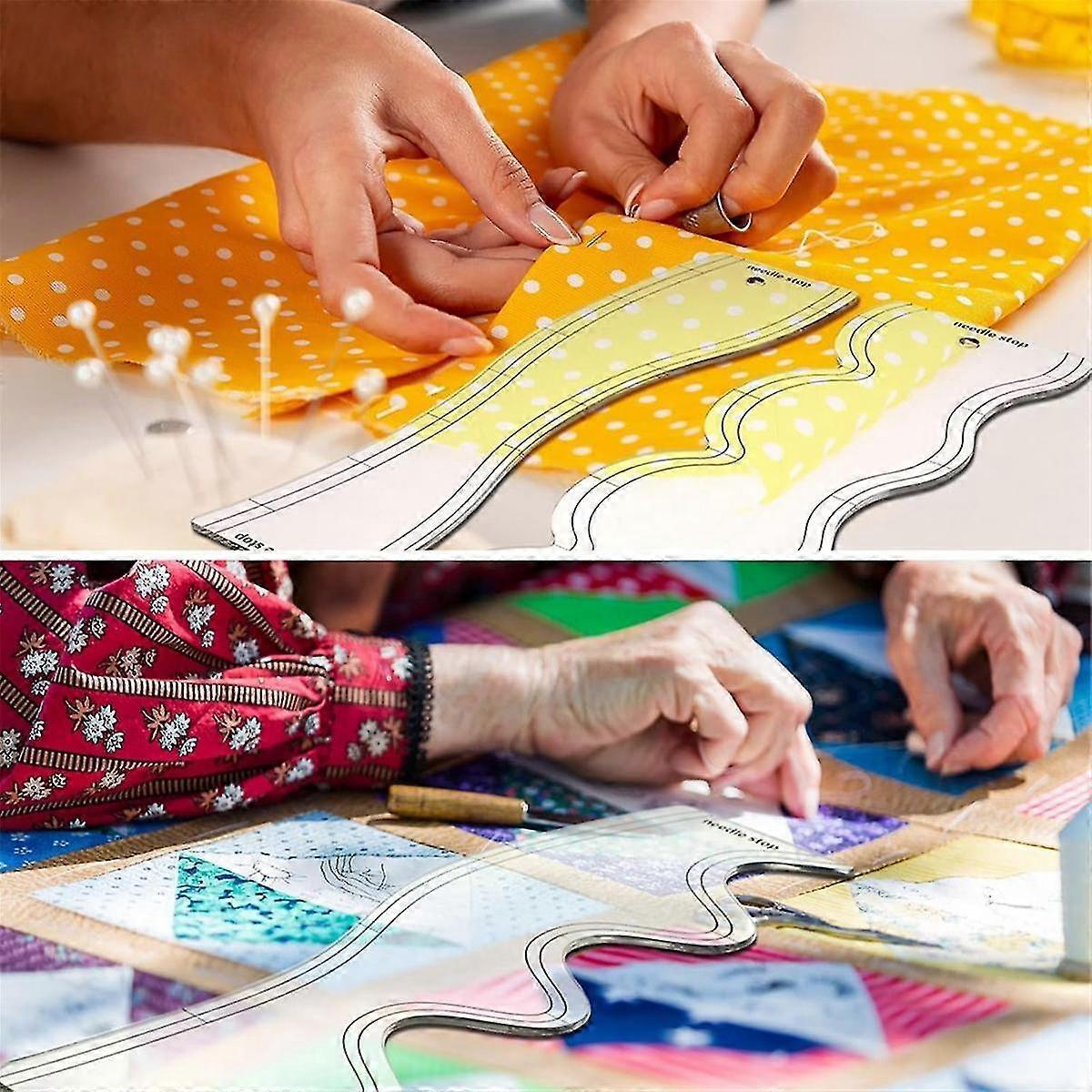 New Acrylic Wave Ruler Acrylic Quilting Template For Machine Quilting ...