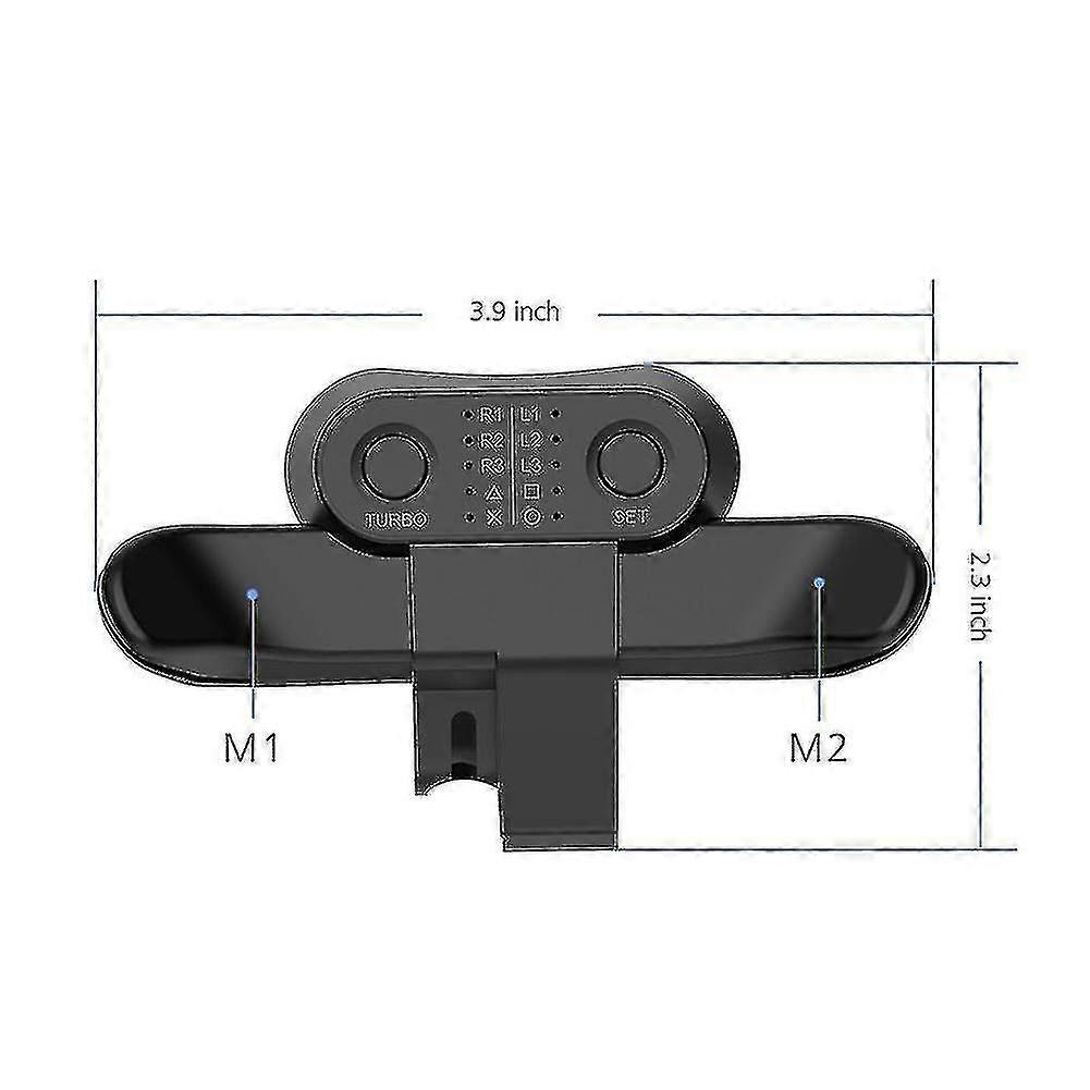 For Ps4 Extended Gamepad Back Button Attachment Controller Paddles For ...