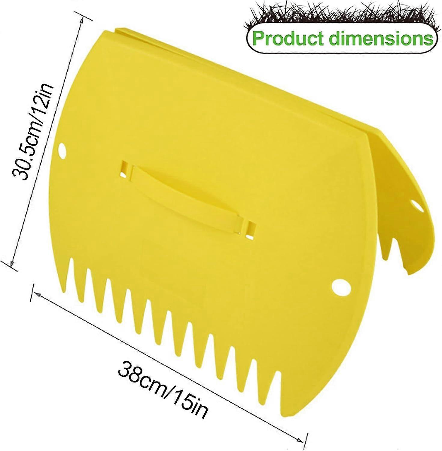 Garden and Yard Leaf Scoops Hand Rakes, Large Sized Leaf Grabbers, Leaf ...