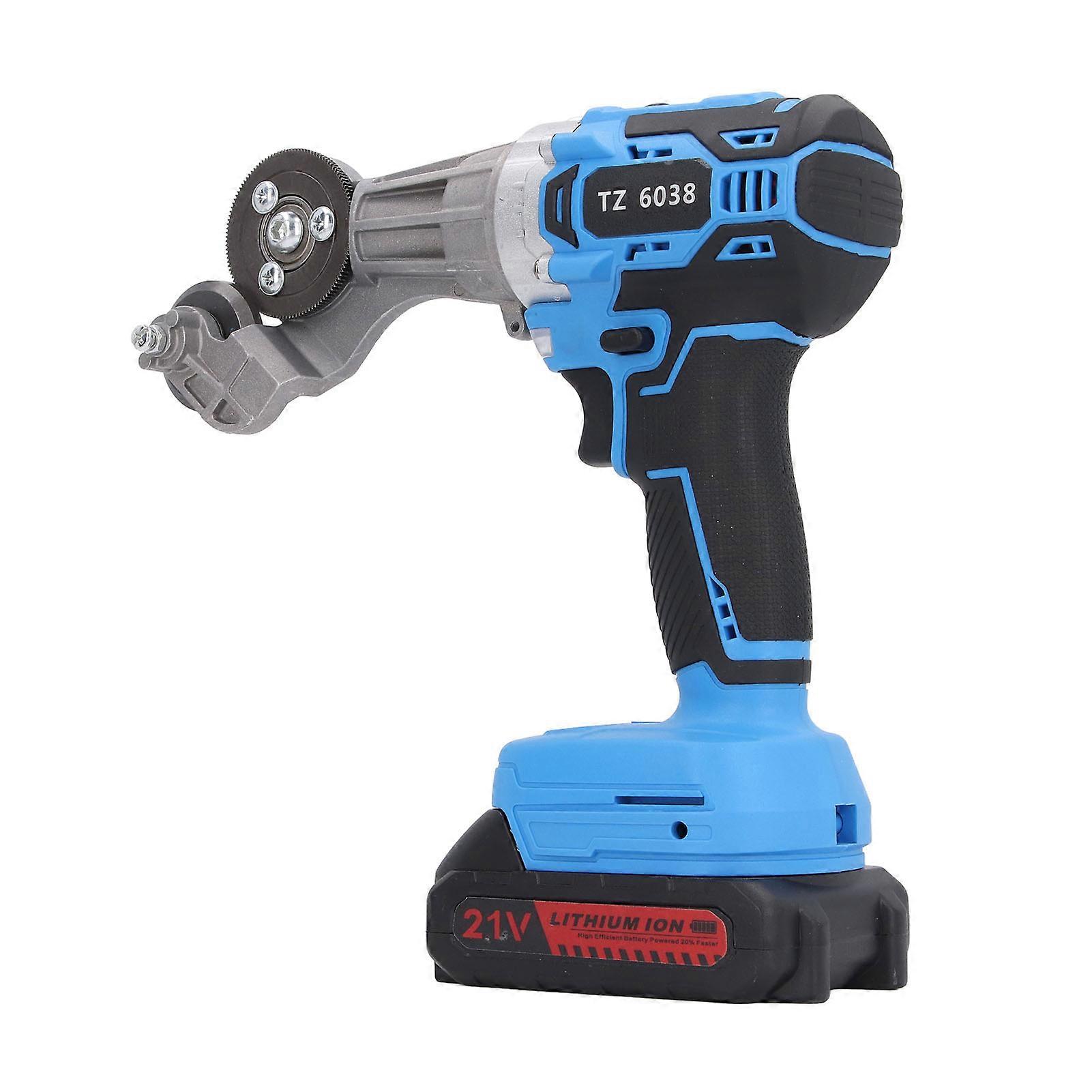 Cordless Metal Scissors 21V Electric Metal Shear 3 Level Rechargeable ...