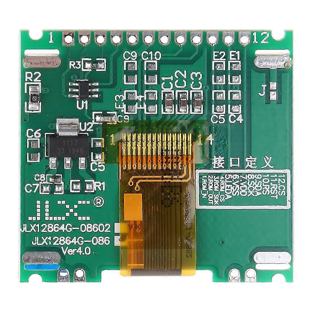 12864 128x64 Serial Spi Graphic Cog Lcd Module Display Screen Build-In Lcm | Fruugo UK