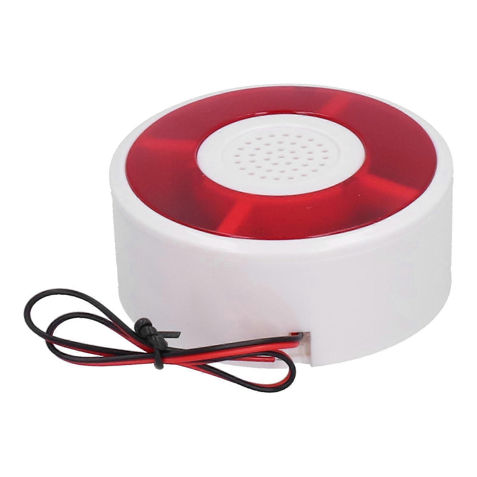 Led Sound Light Fire Alarm Warning Strobe Alert High Decibel Sensor ...