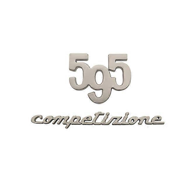 Car Sticker Metal 595 Logo Emblem Badge Trunk Decal For Abarth 695 595 ...