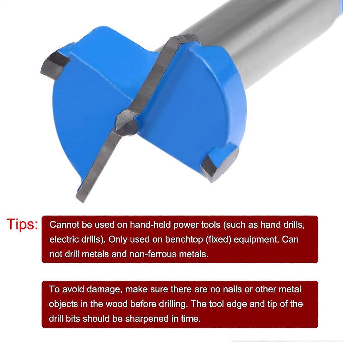 Forstner Drill Bits 21mm, Tungsten Carbide Wood Hole Saw Auger Opener ...