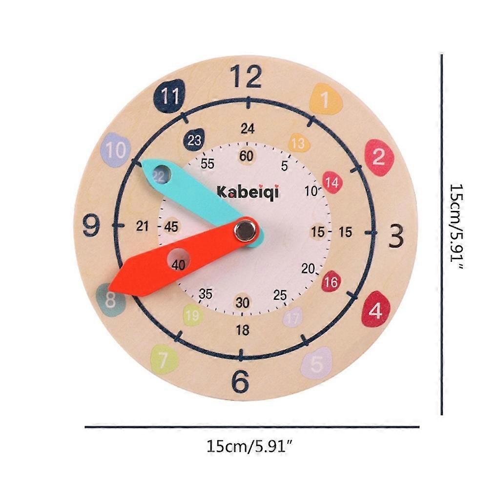 Telling Time Teaching Clock with Movable Hands for Classroom Teaching ...