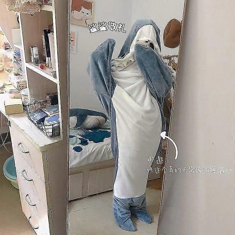 Nya Grey Shark Onesies Adult Pyjamas Cosplay Kigurumi Pyjamas Tecknad ...