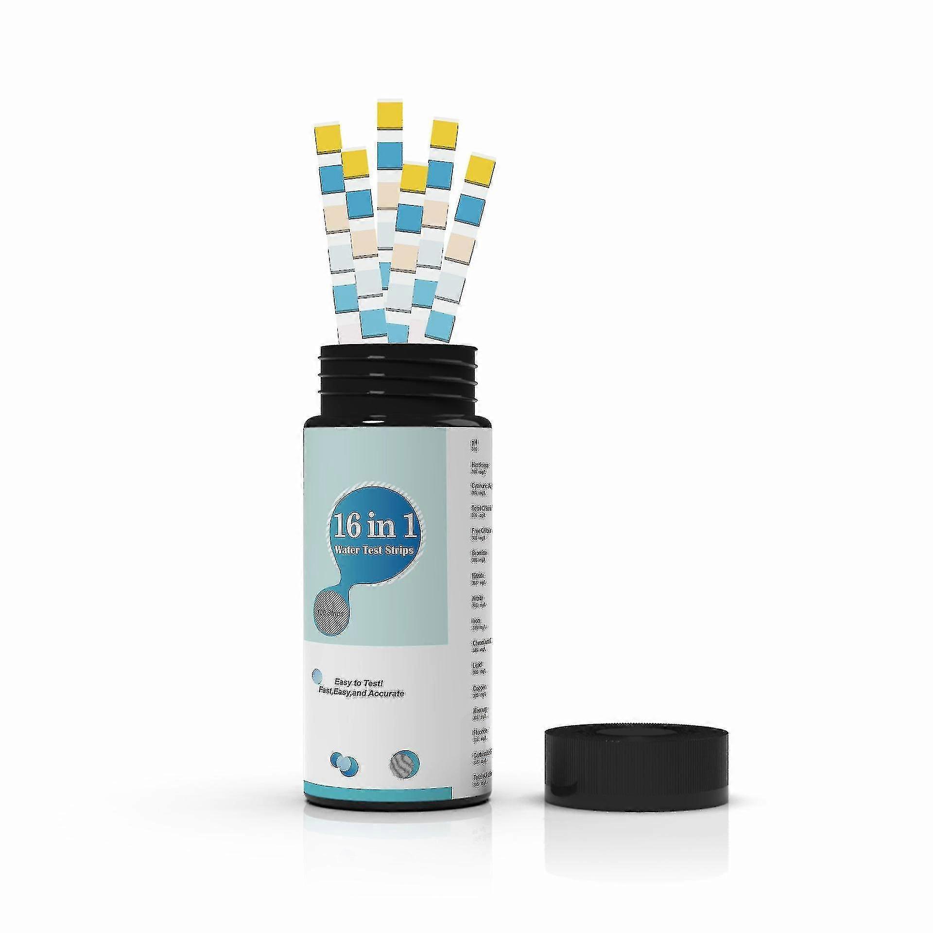 50 Pcs Water Test Strips, 16 In 1 Water Testing Kits For Drinking Water ...