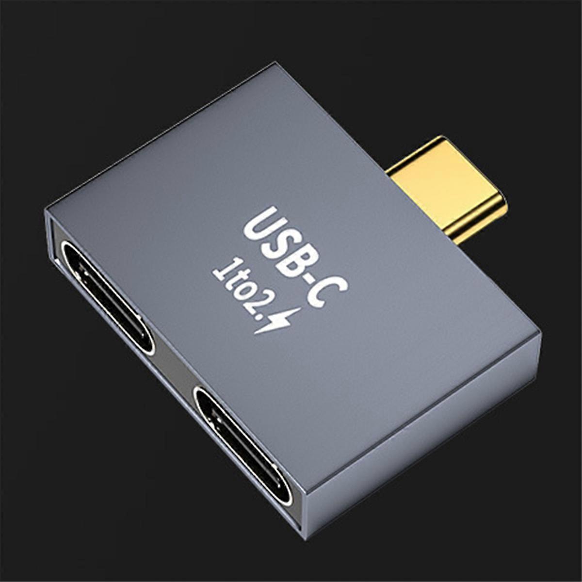 C Male to Double TYPE-C Female Splitter Converter Adapter | Fruugo AU