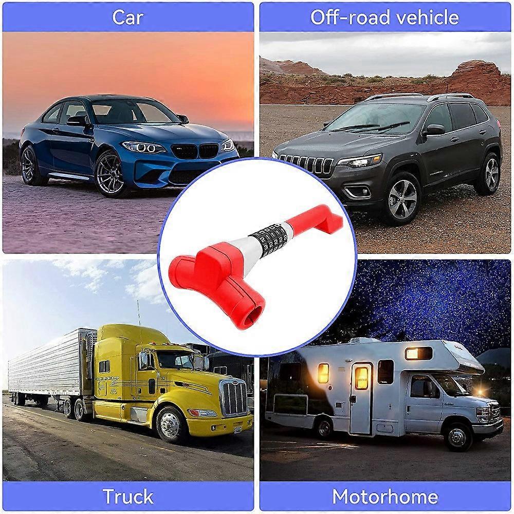 Car T-Shaped Steering Wheel Anti-Theft Lock Retractable Hook Lock ...