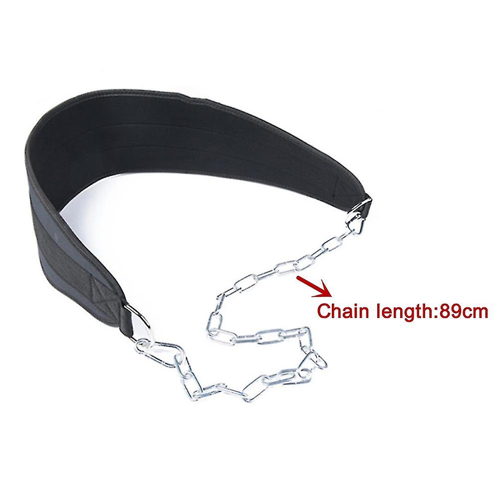 Premium Pull Up Weight Lifting Belt With Chain Steel Weighted Chain For ...