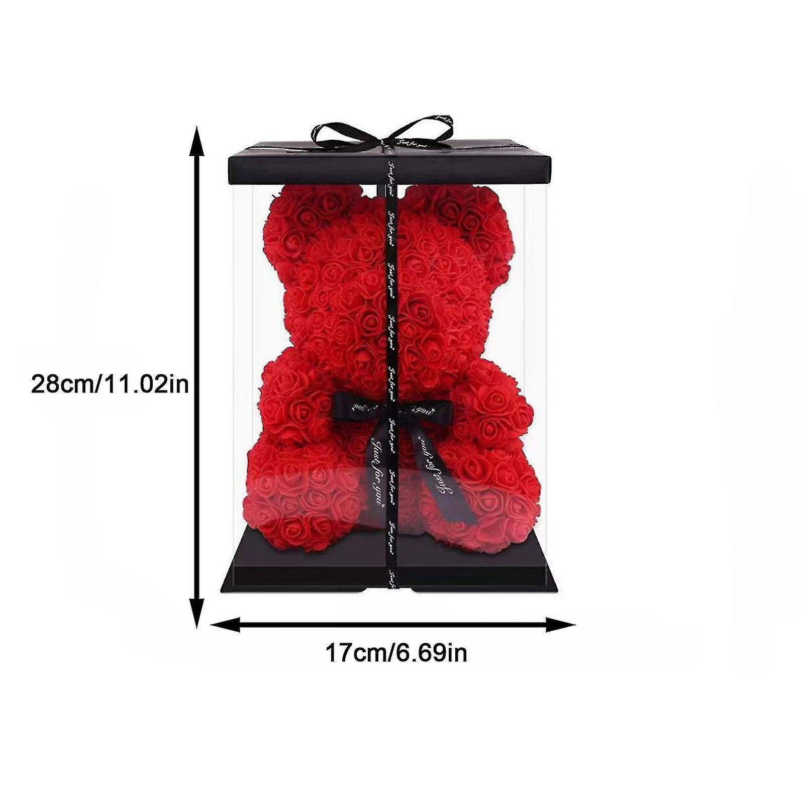 2024 Rose Bear Rose Teddy Bear Artificial Rose Flower Bear, Gift For ...